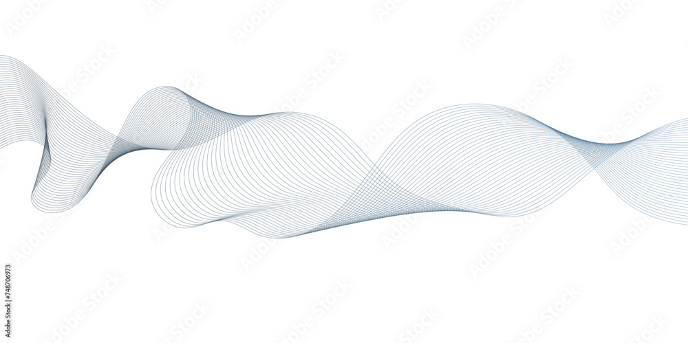 Abstract colorful flowing wave curved lines, Social network ...