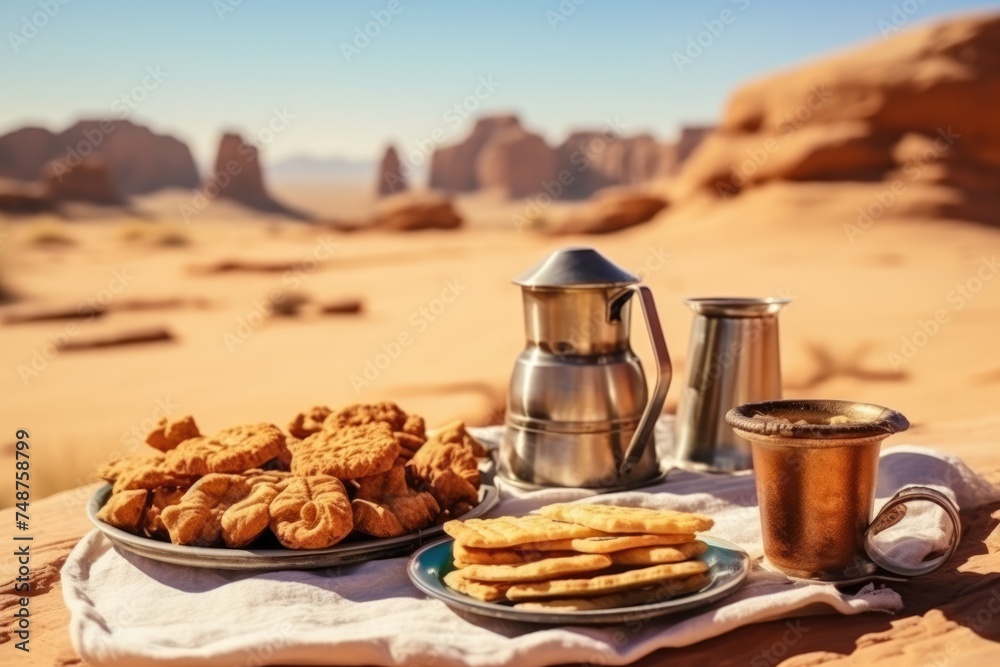 Breakfast in the Desert: A Jordanian Feast Amidst the Golden Sands ...