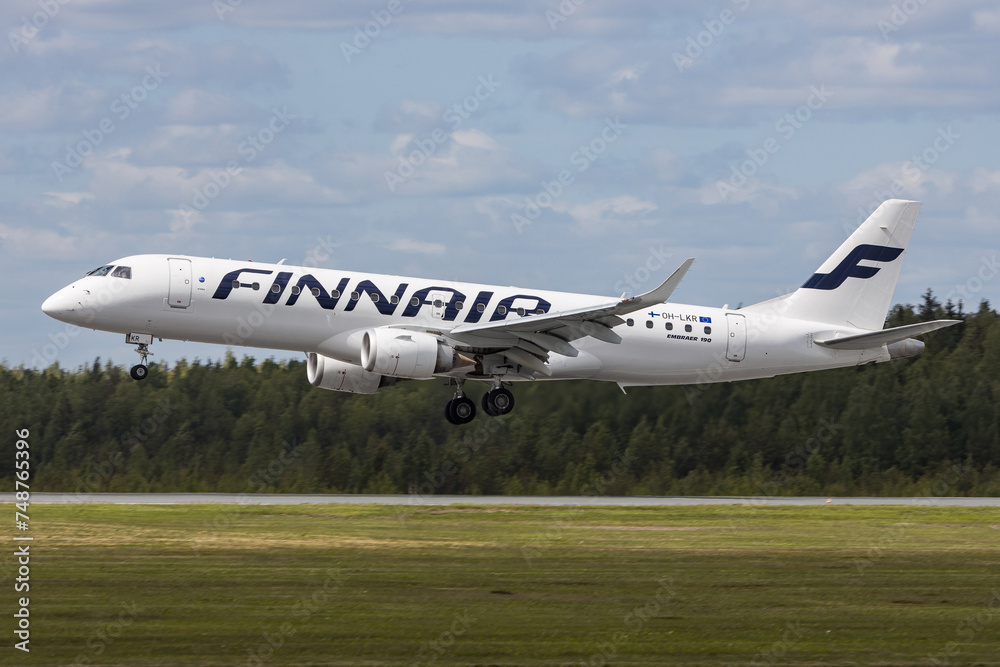 Helsinki, Finland - June 5, 2023: modern regional airliner aircraft ...