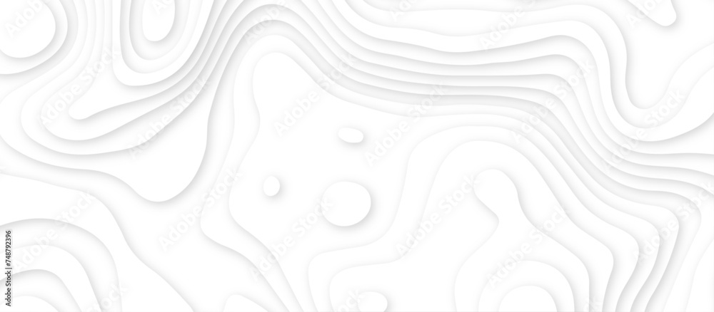 Abstract white wavy line 3d paper cut white background. abstract white ...