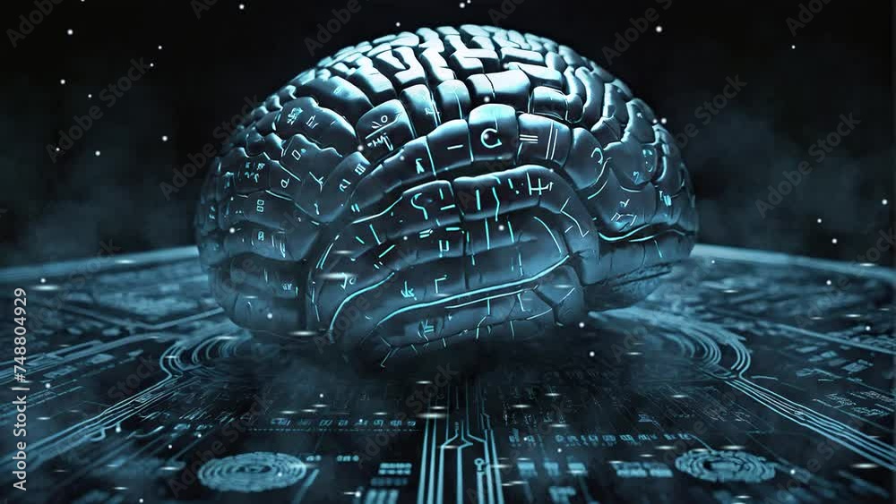 Animated Brain Anatomy Loop for Creative Thinking Stock Video | Adobe Stock