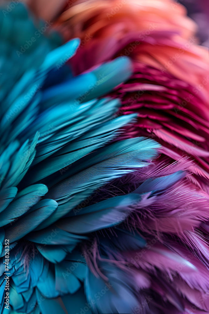 A colorful background with feathers, Fondo con detalle y textura de ...
