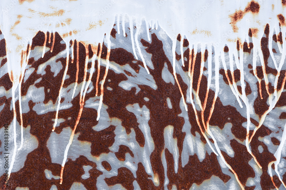 beautiful old rust texture background Steel is exposed to sunlight and ...