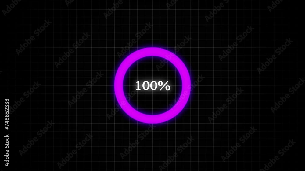 Vidéo Stock Circle loading animation. Process loading bar, gradient color rotating ring spinning ...