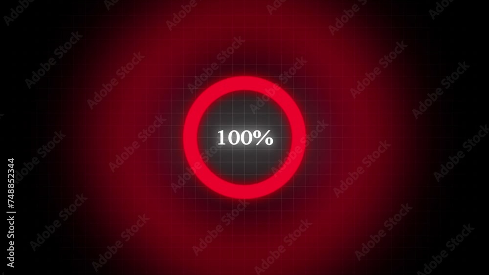 Circle loading animation. Process loading bar, gradient color rotating ...