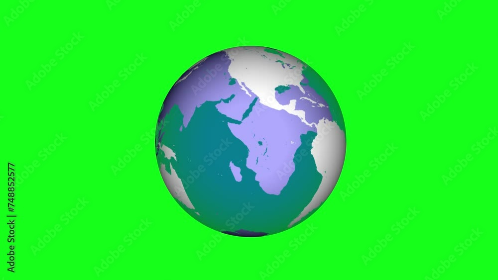 3d planet earth moving away animation. Animation of Earth seen from ...