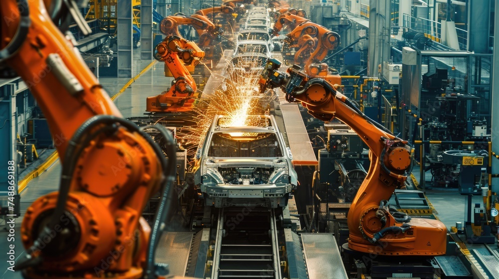 Automated Car Manufacturing: Industry Technology and Robotics in Action ...