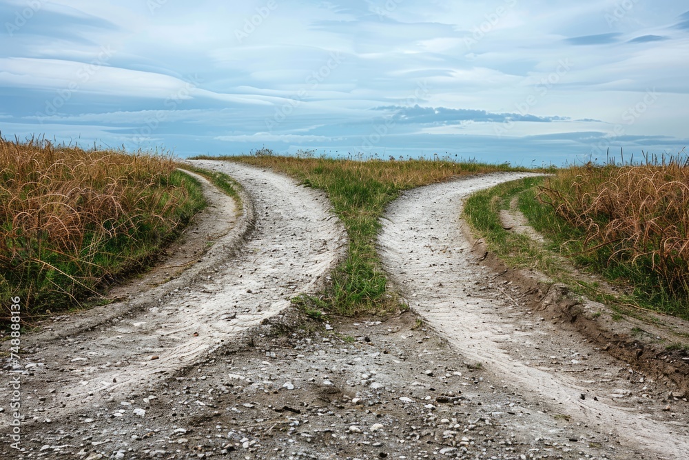 Choosing between two paths, leading to different outcomes and ... Choosing between two paths, leading to different outcomes and ...