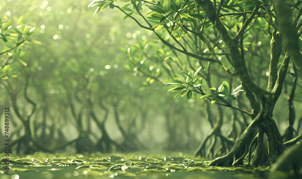 Mangrove forest background swamp forest background mangrove trees ...