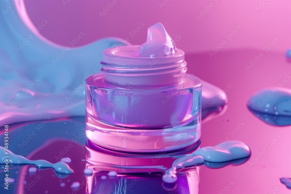Facial spa getaway skin care cream. Skincare treatment products: multi ...