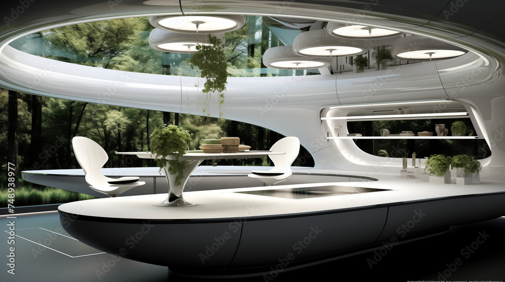 Dynamic lighting design in a future dining room, with interactive ...