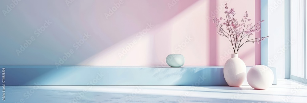 Minimalist interior with pastel colors - A simplistic yet elegant ...