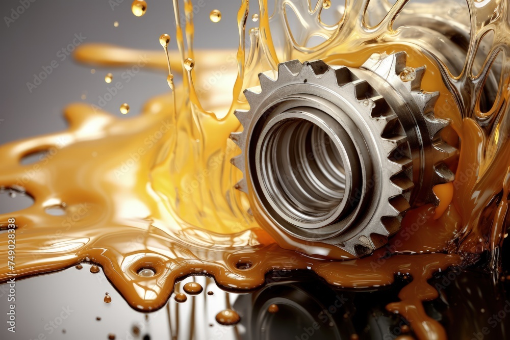 Motor oil in the mechanism of a car engine: care for durability and ...