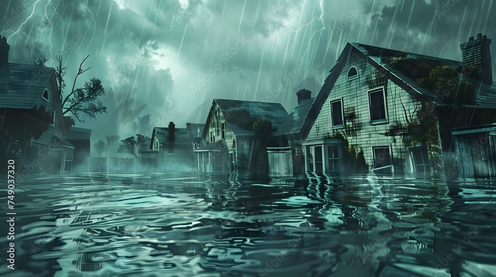 A severe tropical storm with heavy rainfall caused a major flooding ...