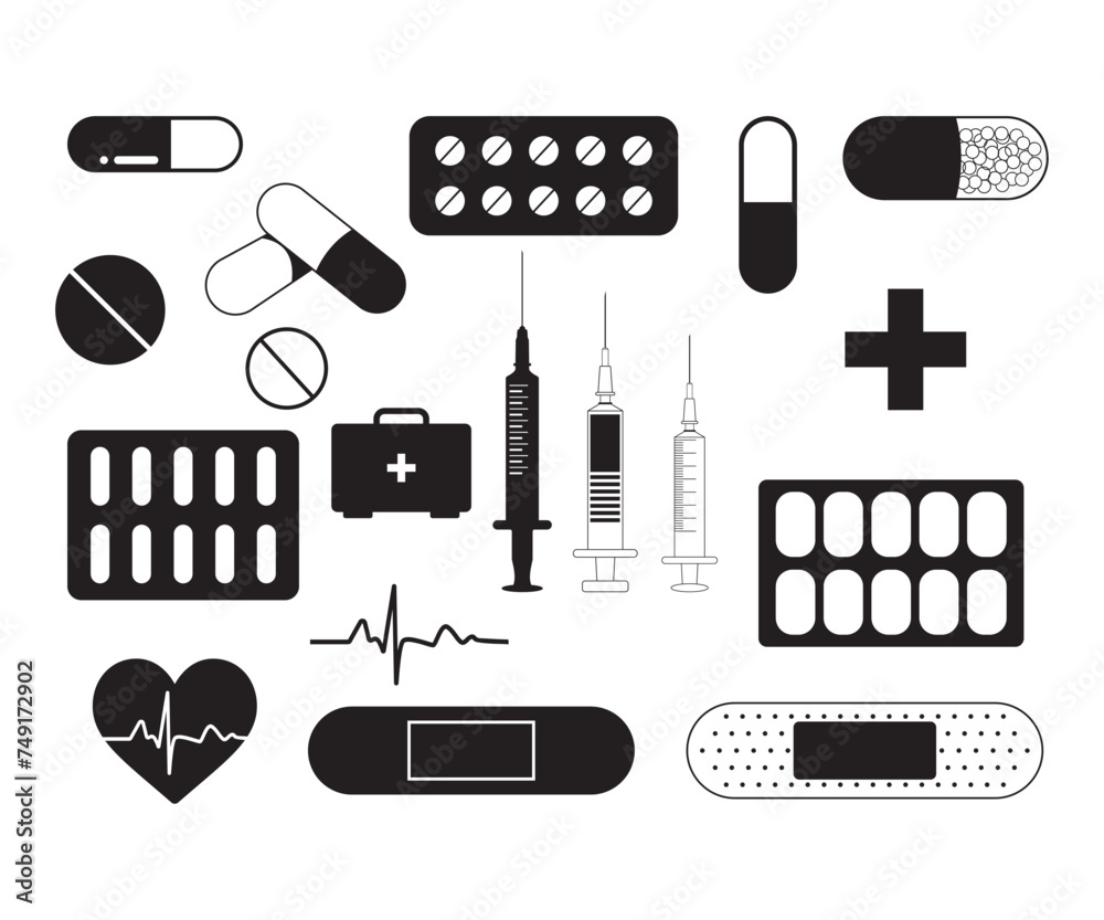 Medicine SVG Bundle, Nurse SVG Bundle, Medicine Vector, Medicine ...