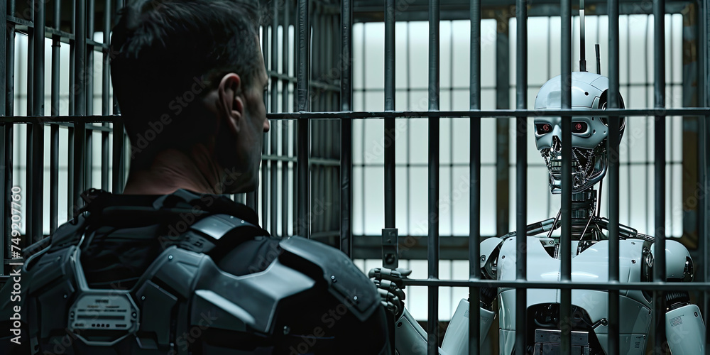 Jail, artificial intelligence robot prisoner, robots prison ...