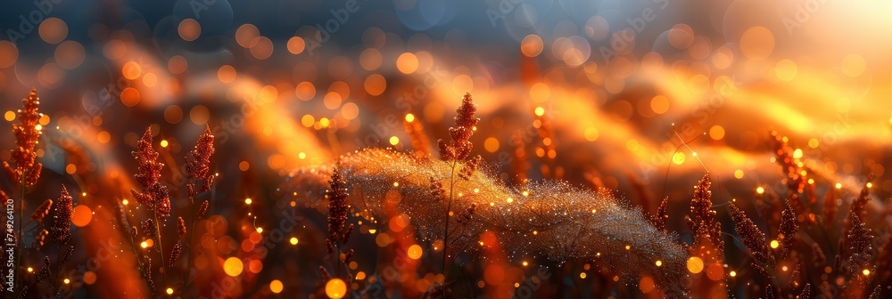Amaranth Flower Field Sunny Filter, with lights, light black and yellow ...