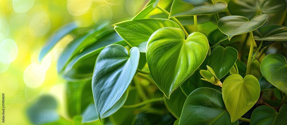 This close-up showcases the heart-shaped foliage of a Heart Leaf ...