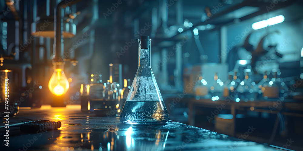 Chemical laboratory background Laboratory concept, Chemistry lab with ...