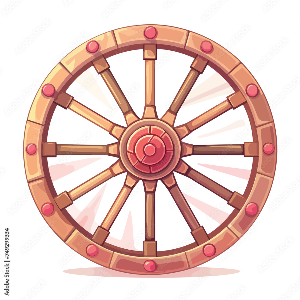 Konark wheel icon. Clipart image isolated on white vector de Stock ...