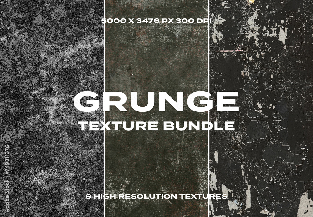 Grunge Old Retro Photo Vintage Paper Overlay Texture Pack Bundle Effect ...