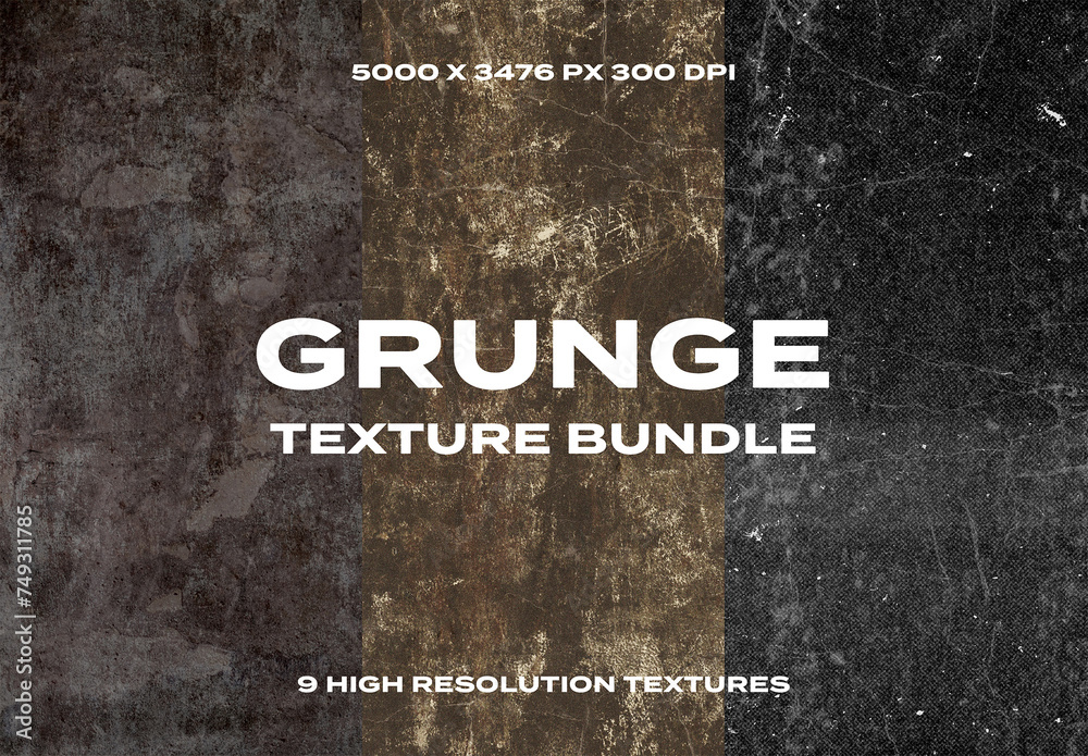 Grunge Old Retro Photo Vintage Paper Overlay Texture Pack Bundle Effect ...