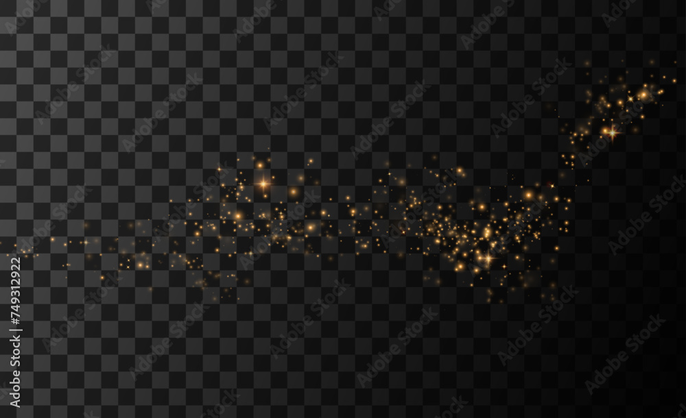 background effect of gold Dust particles that can be used for luxury ...