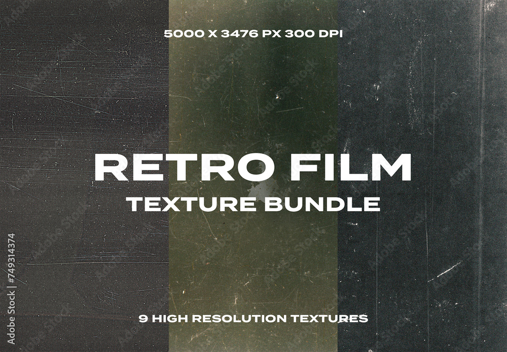 Retro Film Leaks Frame Light Photo Analogue Overlay Texture Pack Bundle ...