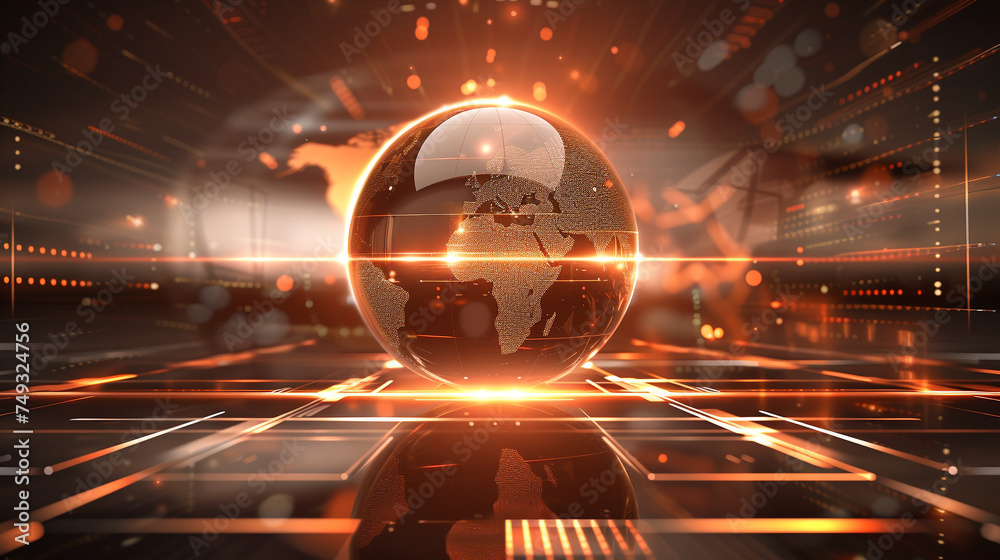 Digital world breaking news studio Background for news report and ... Digital world breaking news studio Background for news report and ...