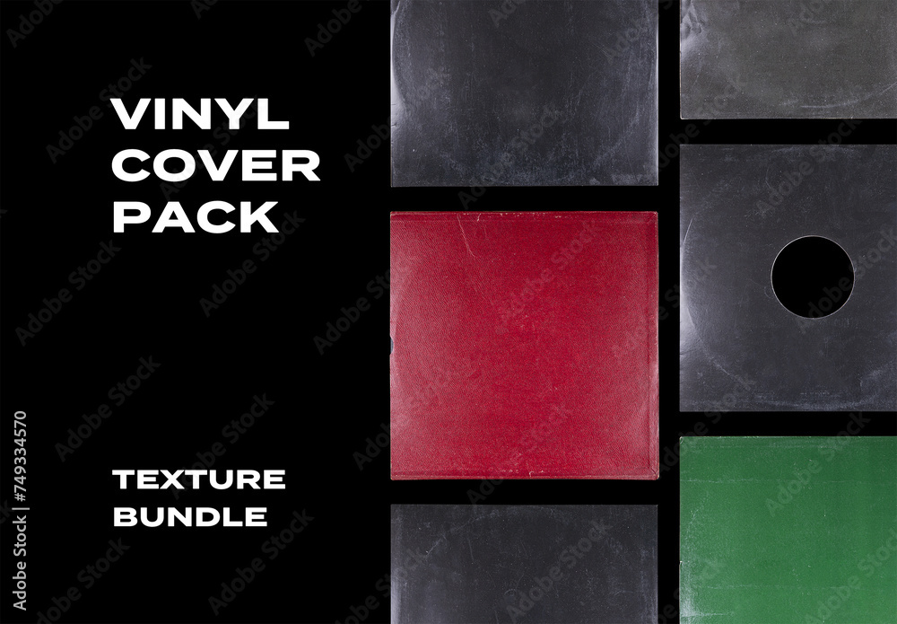 Modelo de Vinyl Music Cover EP Album Rock Rap Retro Overlay Texture ...