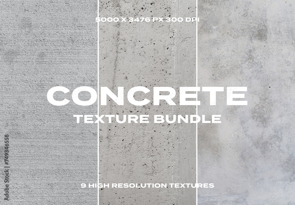Concrete Wall Outdoor Overlay Texture Pack Bundle Effect Surface Stock ...