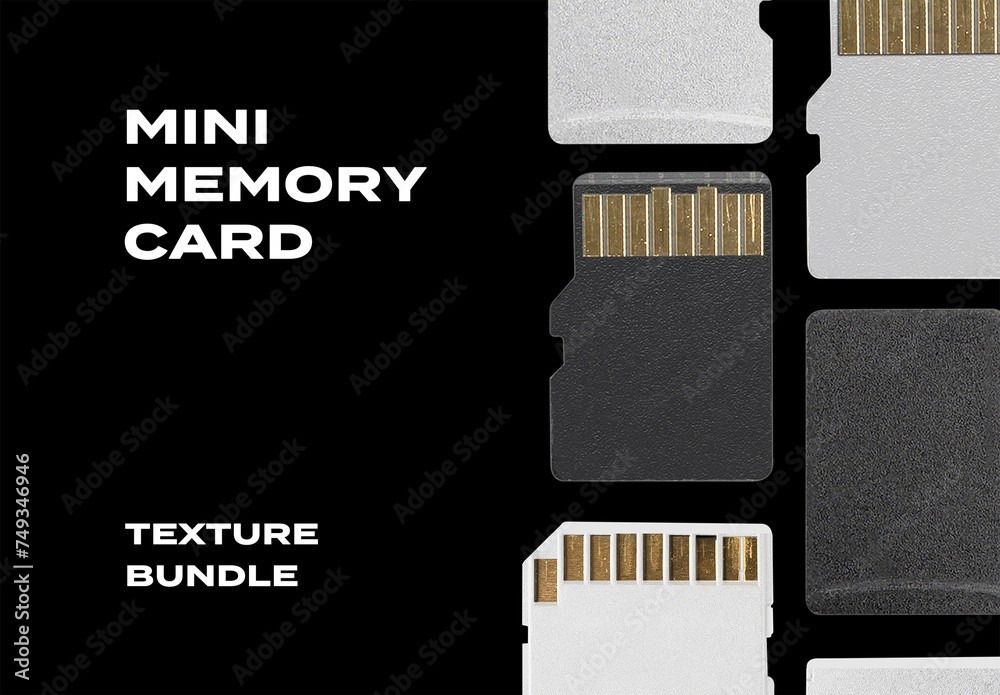 Memory Card Flash Drive SSD HDD Overlay Texture Pack Bundle Effect ...