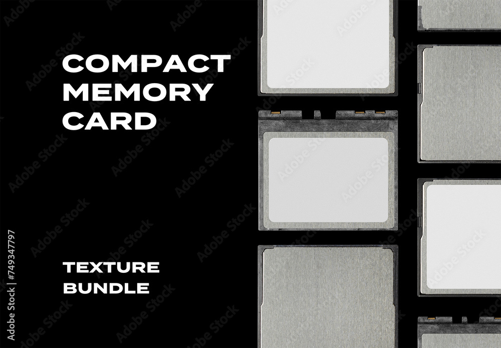 Compact Memory Card Flash Drive SSD HDD Overlay Texture Pack Bundle ...