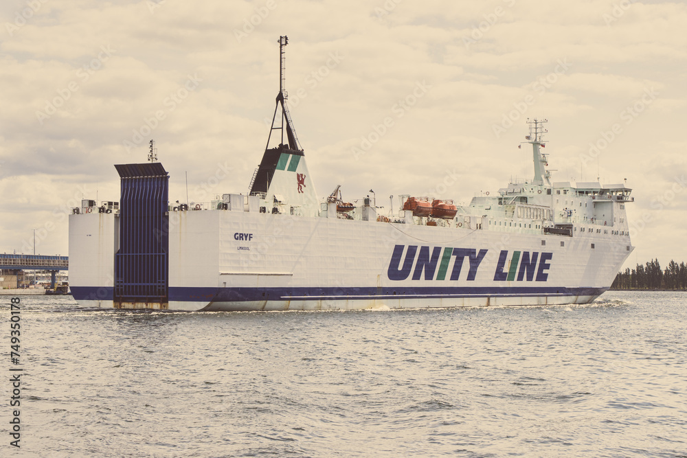 Swinoujscie, West Pomeranian - Poland - July 15, 2022: Passengers and ...