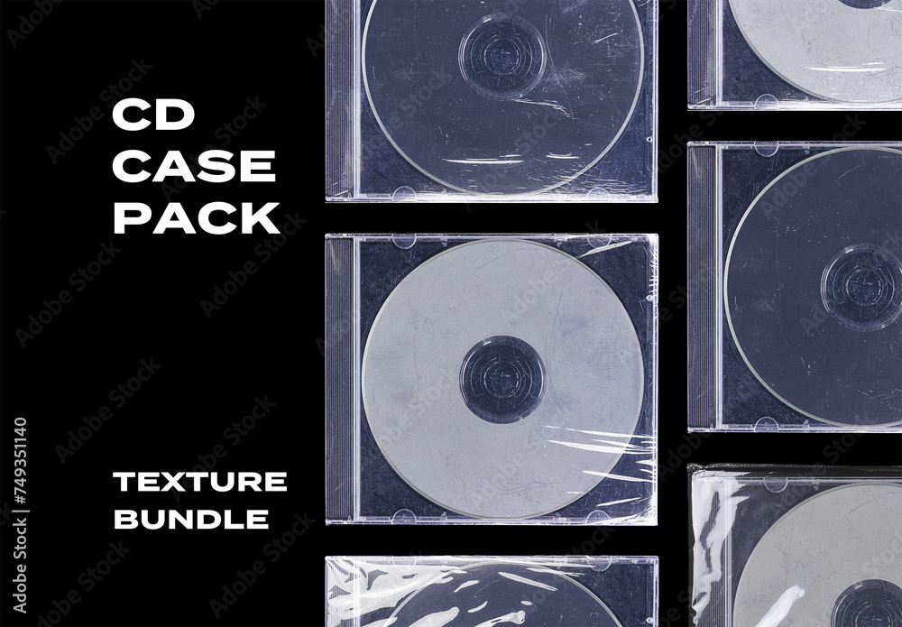CD Disk Compact DVD Game Disc Case Music Overlay Texture Pack Bundle ...