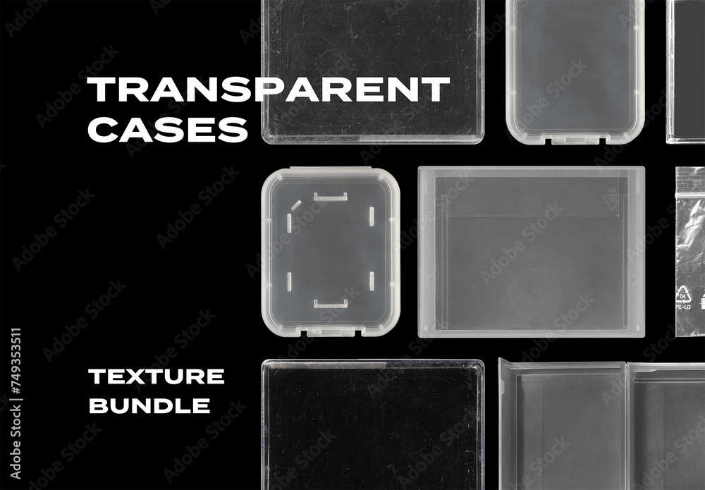 Transparent Case Plastic Overlay Texture Pack Bundle Effect Surface ...
