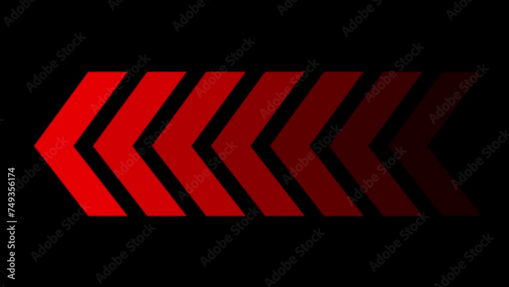 Red arrows indicate the direction of the overlay video layer. swipe ...