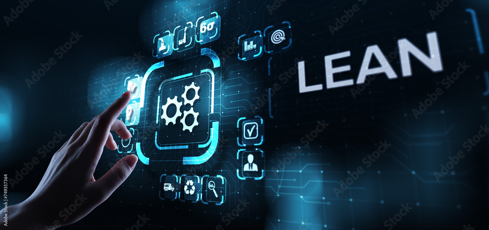 Photo & Art Print Lean, Six sigma, quality control and manufacturing ...