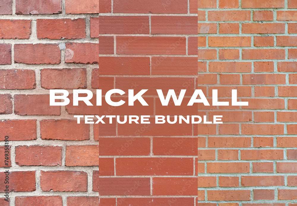 Brick Wall Stone Tiles Overlay Texture Pack Bundle Effect Surface Stock ...