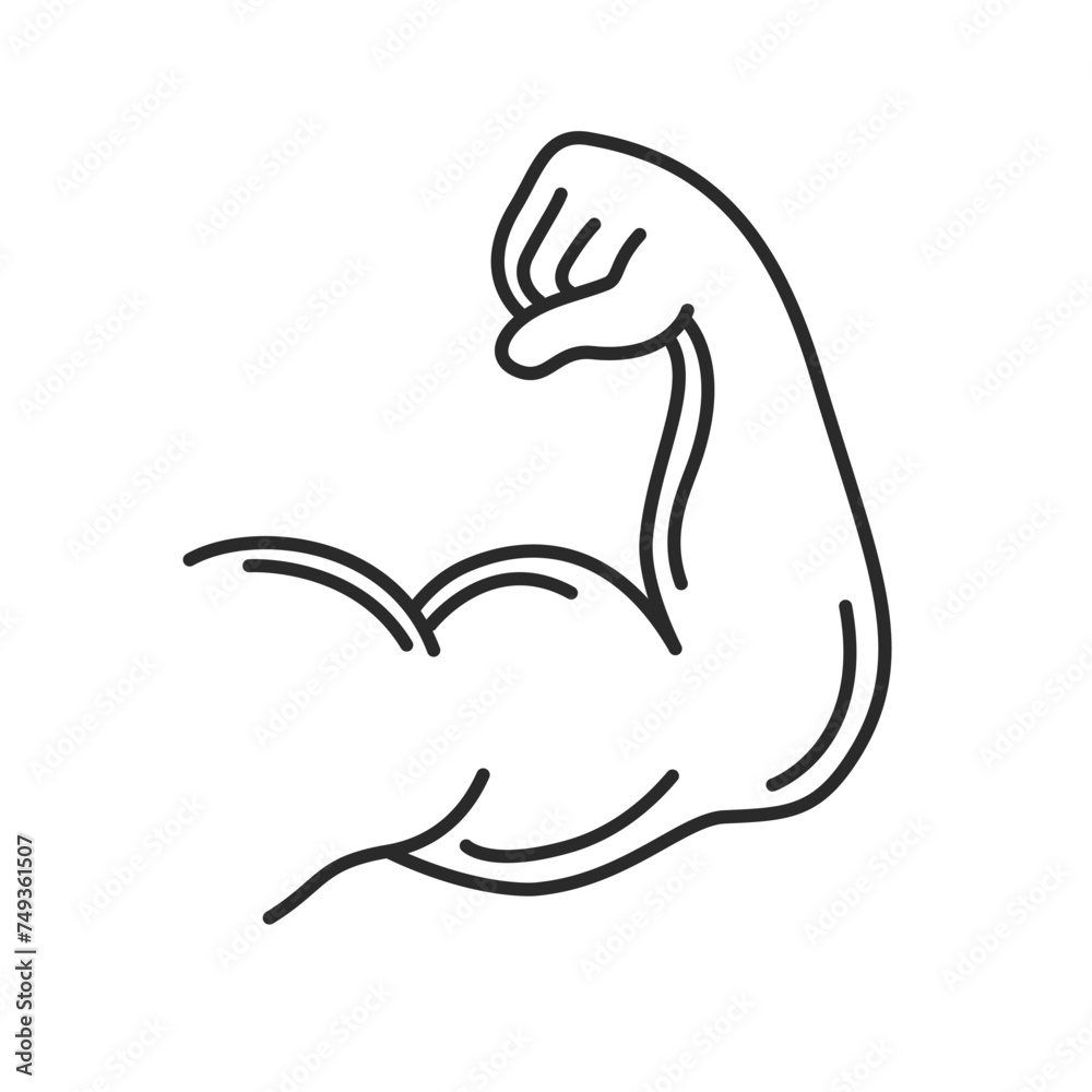 Muscle arm : muscular arms, an illustration symbol of muscular bicep ...