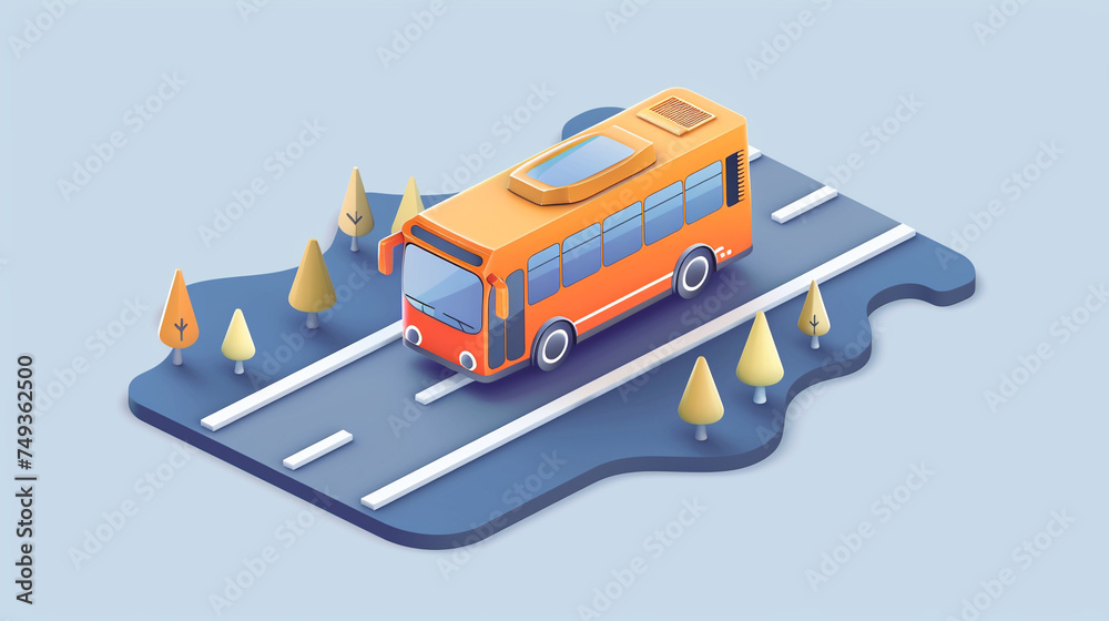 Engaging Animated Bus Icon for Interactive Maps: Smooth Transitions and ...