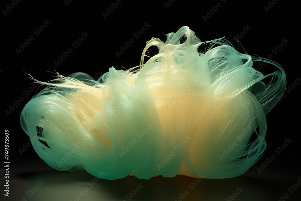 Glowing fibers in a piece of fiberglass Stock Photo | Adobe Stock