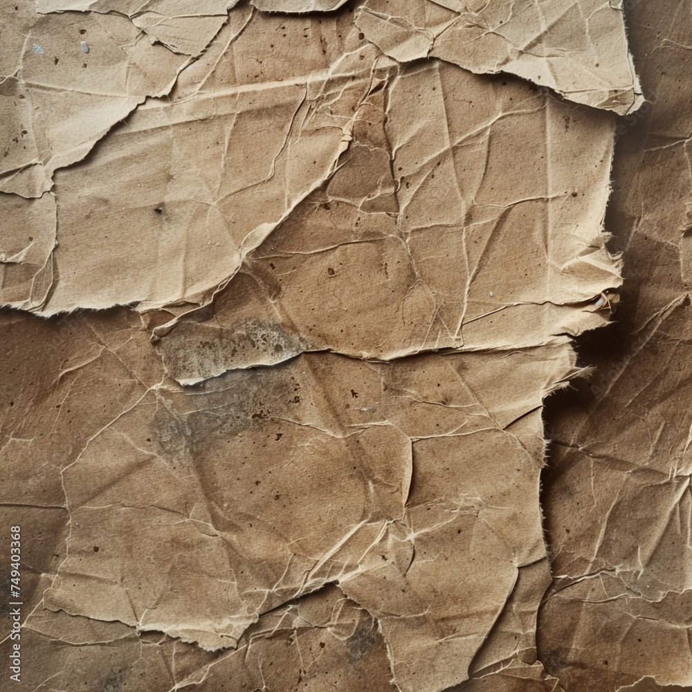 Delve into the tactile nuances of a close-up shot featuring a paper ...