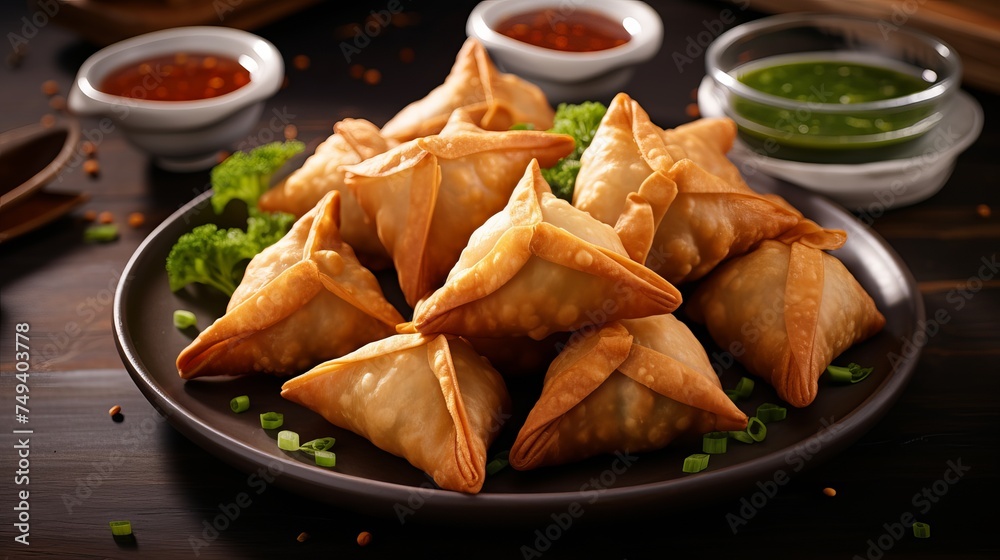 A Beautiful Picture of Samosa Spicy smosa iftaari dish Indian ramadan ...