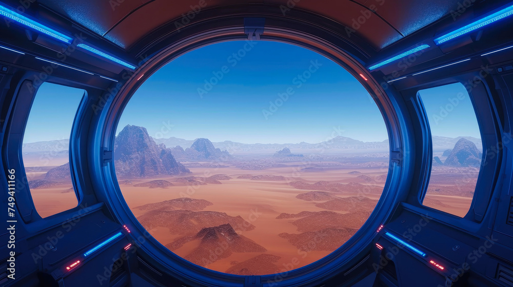 Stellar Survey: Sci-Fi Spaceship Interior Captures Alien Desert Majesty ...