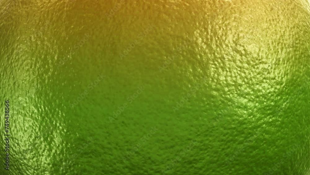 Realistic extreme closeup camera looping 3D animation of the spinning ...