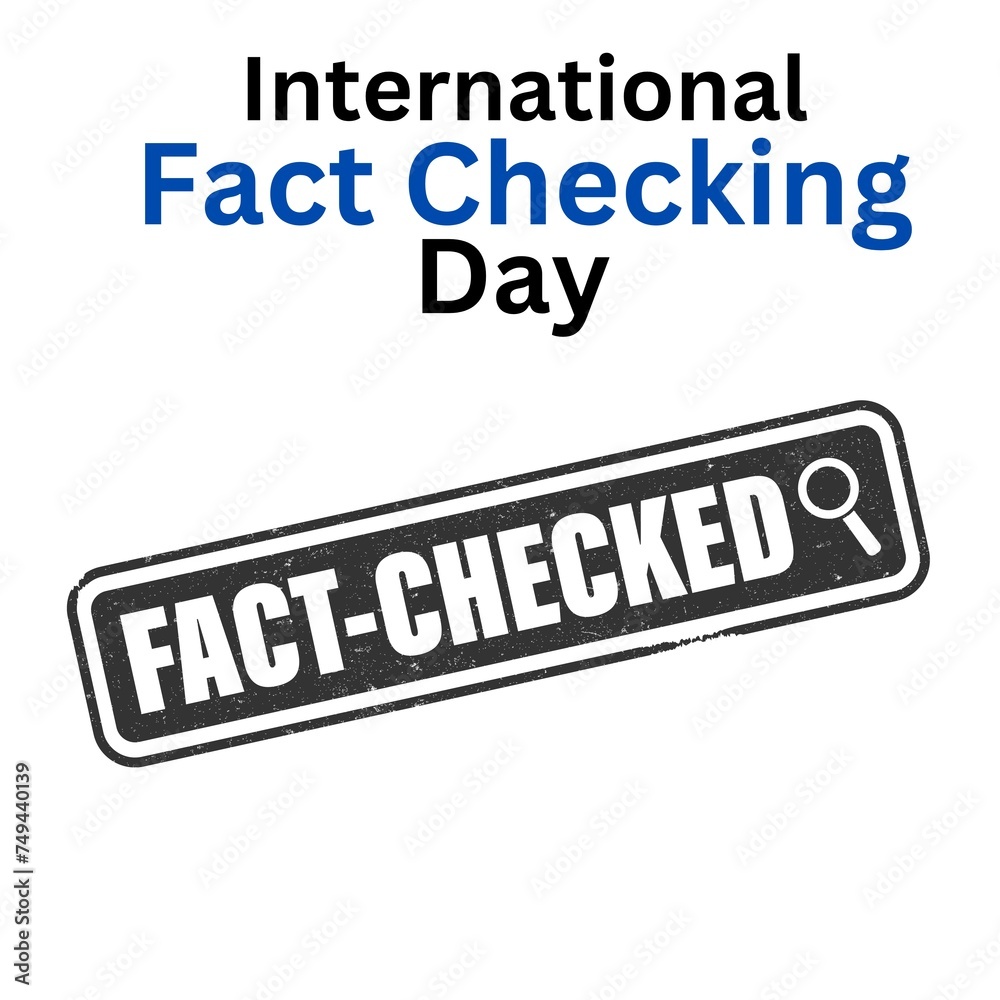 International Fact-Checking Day. April 2. Flat design . Poster, banner ...
