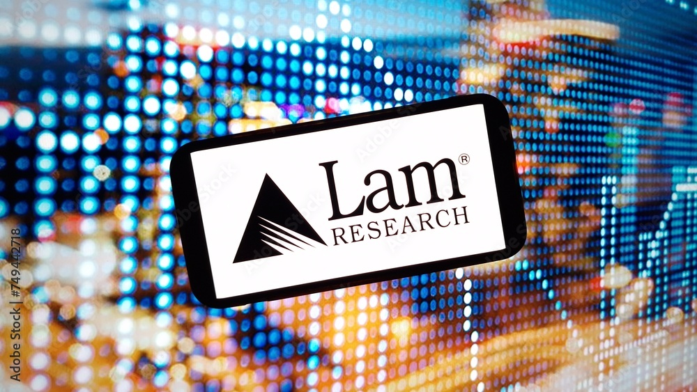 Konskie, Poland - March 02, 2024: Lam Research company logo displayed ...