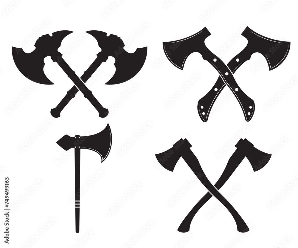 Wood Cutting, Axe Clipart, Axe Vector, Crossed Axes, Hatchet ...