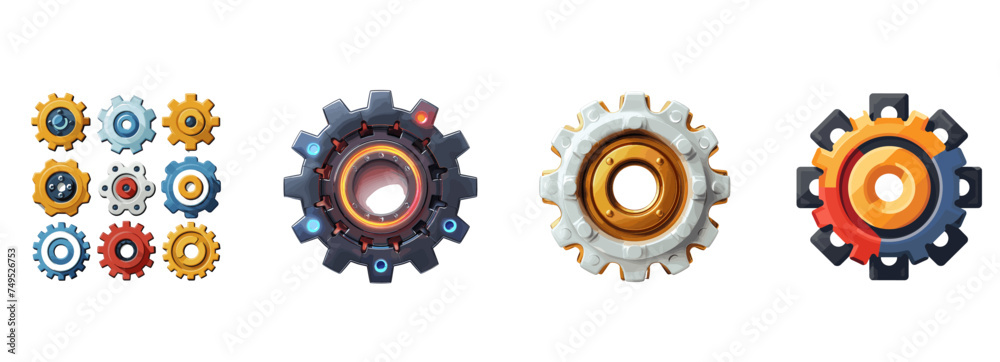 Settings icon, configuration, preferences clipart vector illustration ...